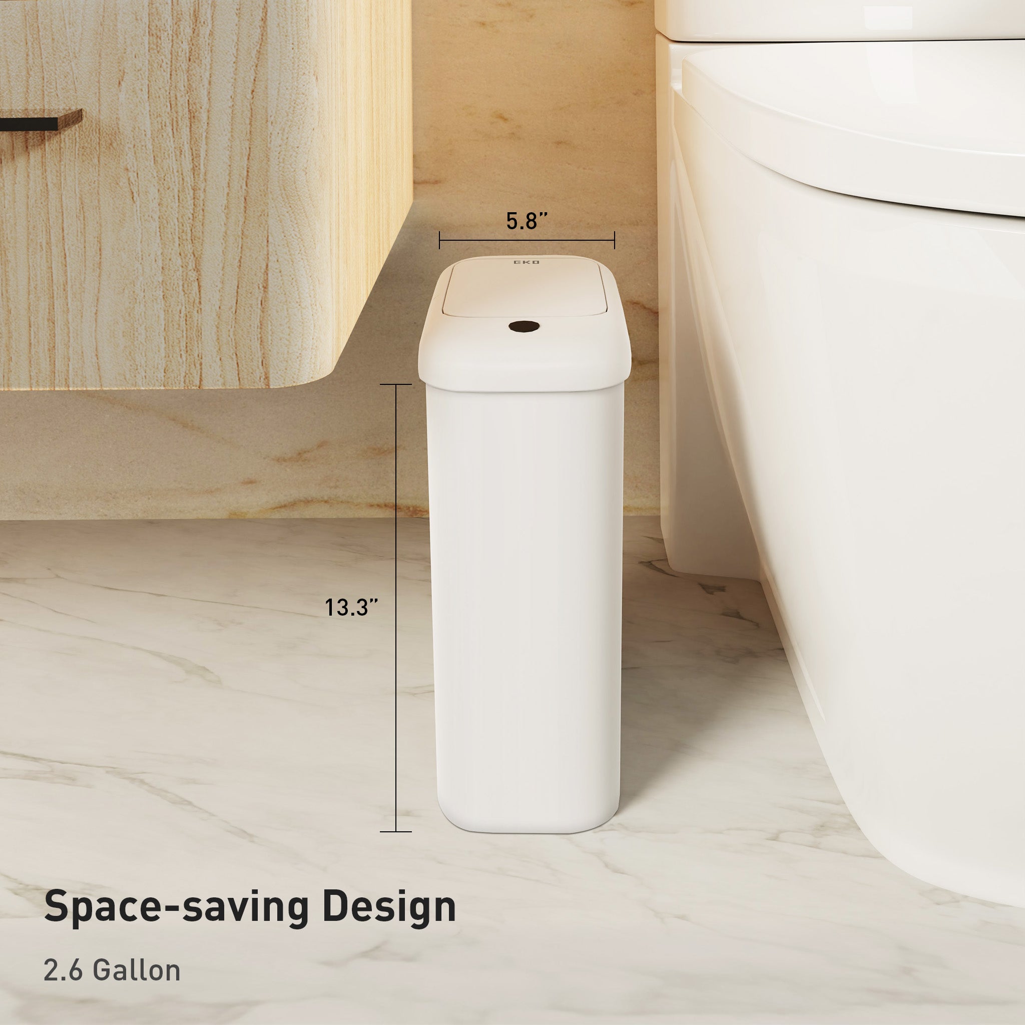Trash can for bathroom with lid store