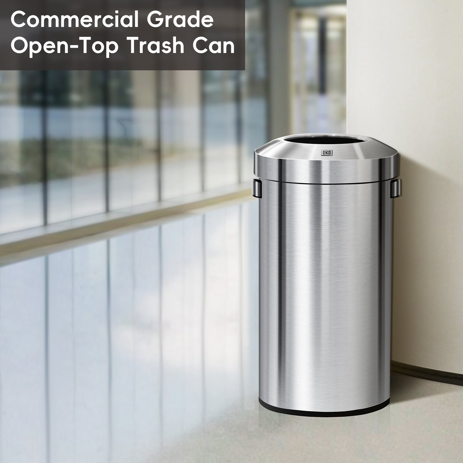 Urban Round Open Top Can Commercial Grade – 90L / 23.7 Gal – Home by EKO