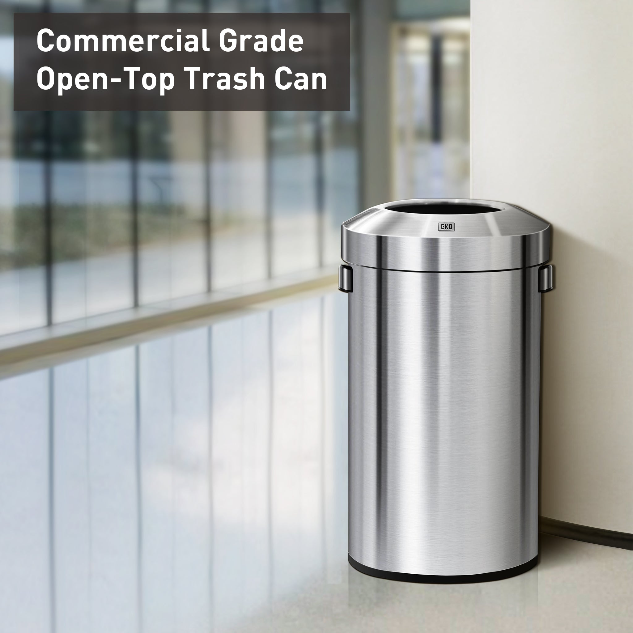 Urban Round Open Top Can Commercial Grade - 60L / 16 Gal – Home by EKO