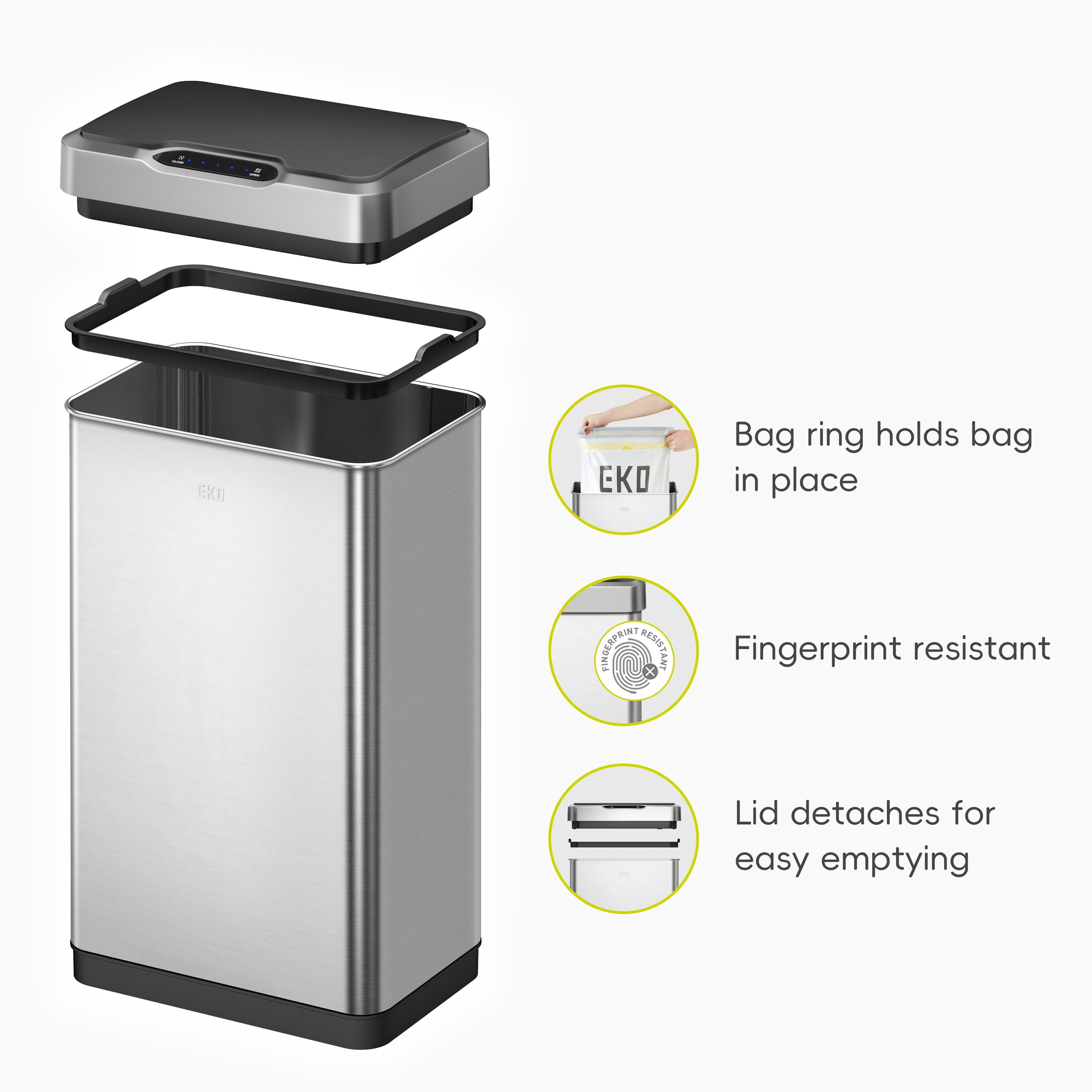 Ecosmart Sensor Can - 80L / 21.1 Gal – Home by EKO