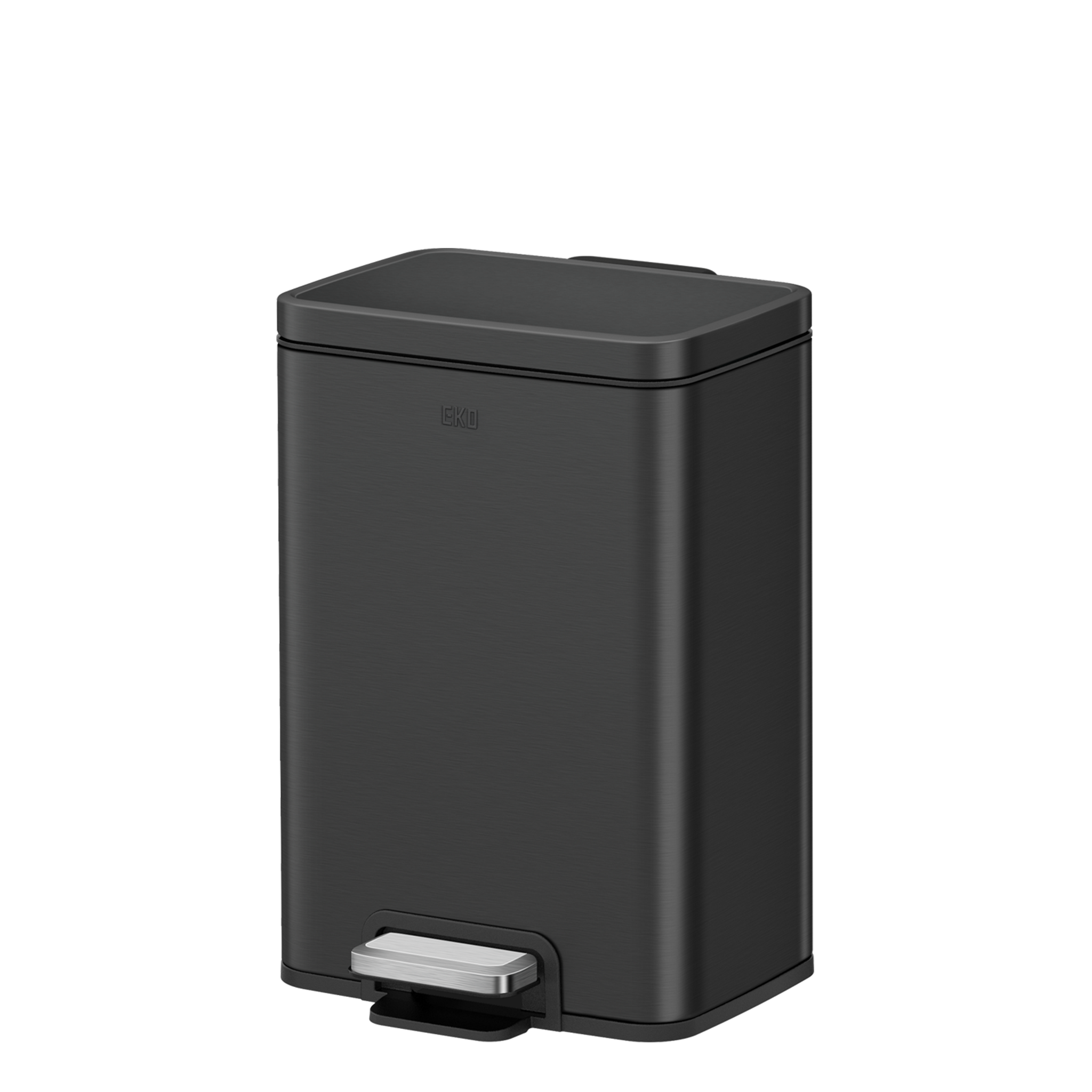 Madison Step Can With Liner - 12L / 3.2 Gal，Matte Black – Home by EKO