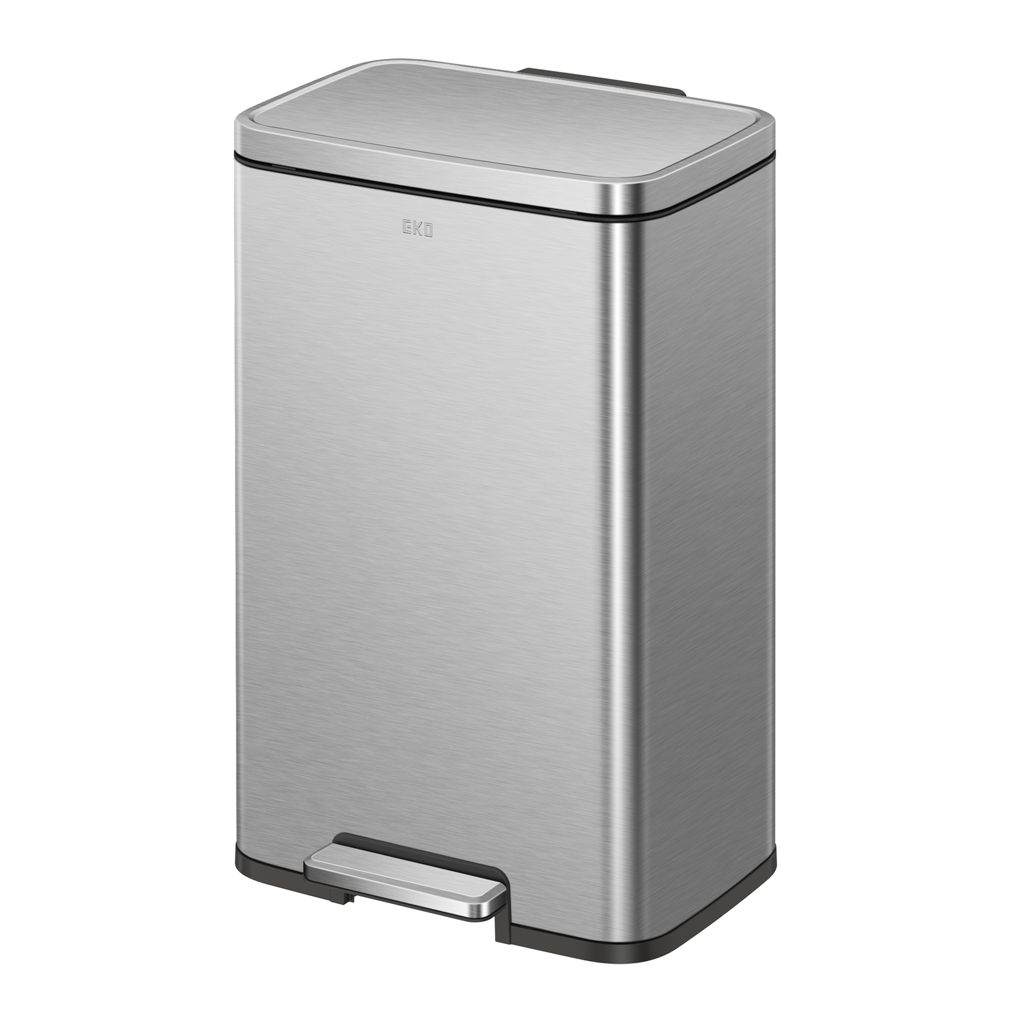 Madison Step Can with Liner – 50L – Matte Stainless Steel – Home by EKO